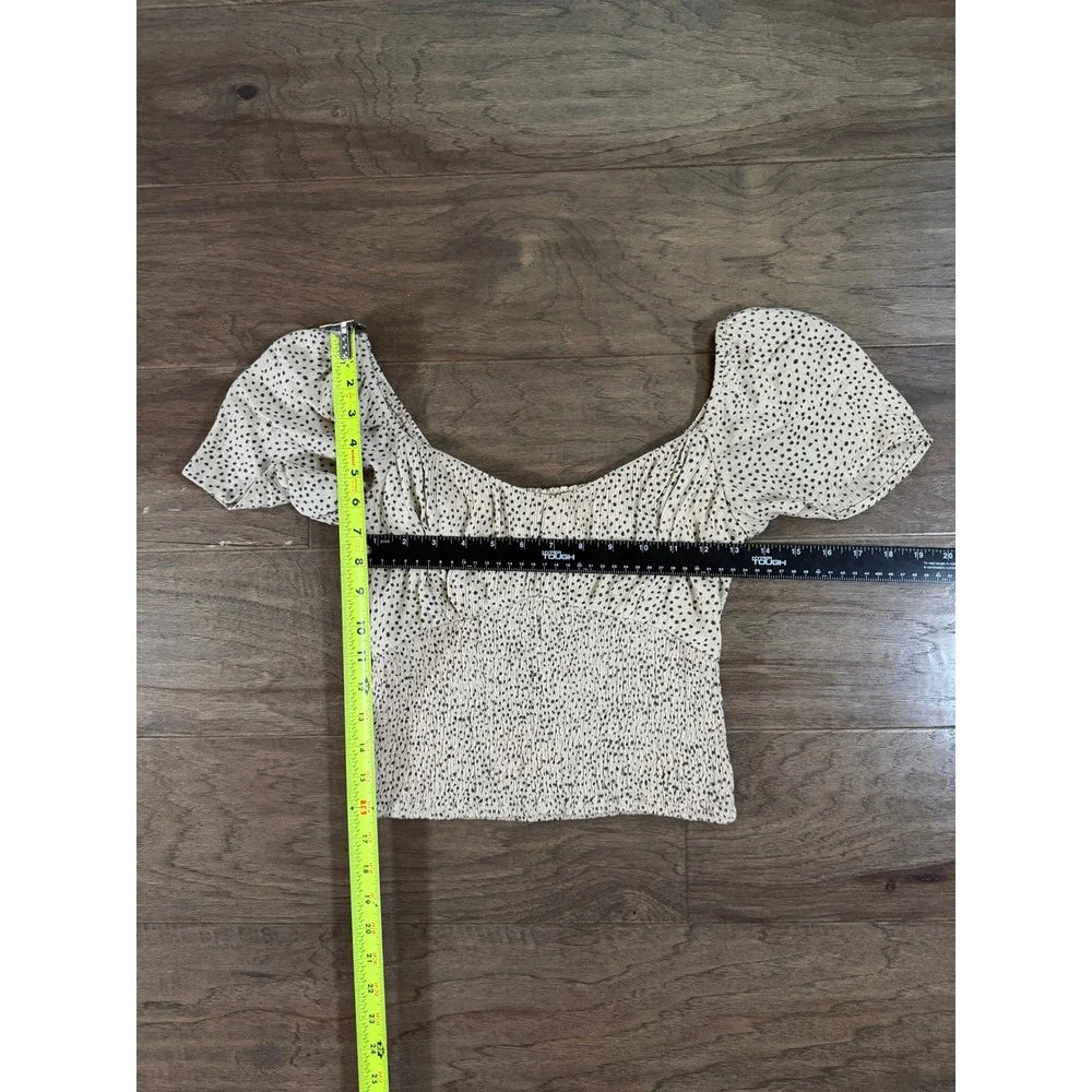 Abercrombie & Fitch | Tops | Abercrombie Fitch Smocked Puff Sleeve ...